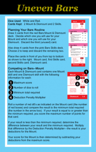 REVIEW: Gymnastics Gold (Dice & Card Game) | ChalkBucket.com